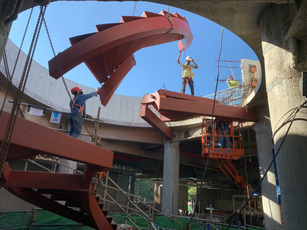Structural Steel Installation – Zhang Steel